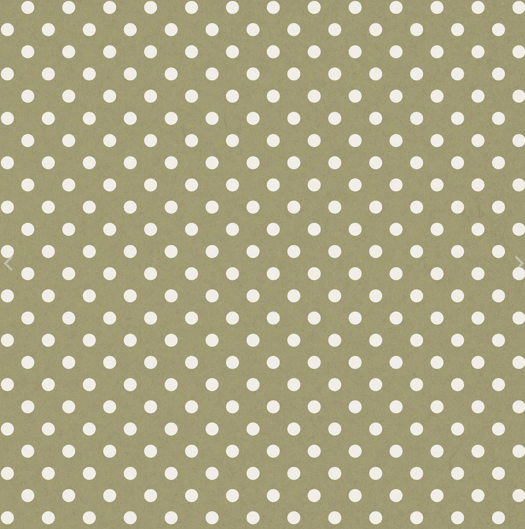 Green White Polka Dots Wrapping Paper Design sustainable, Plastic Free ...