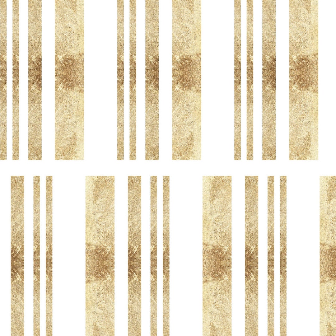 Gold Lines Wrapping Paper (sustainable, Plastic Free, Birthday, Eco ...