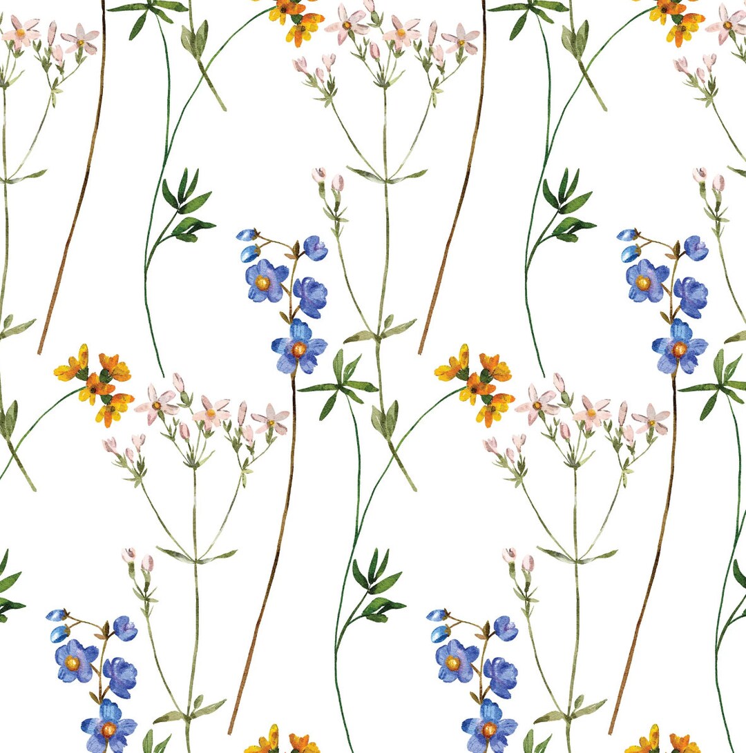 Windblown Wildflowers Wrapping Paper (zero Waste, Mom Gift, Plastic ...