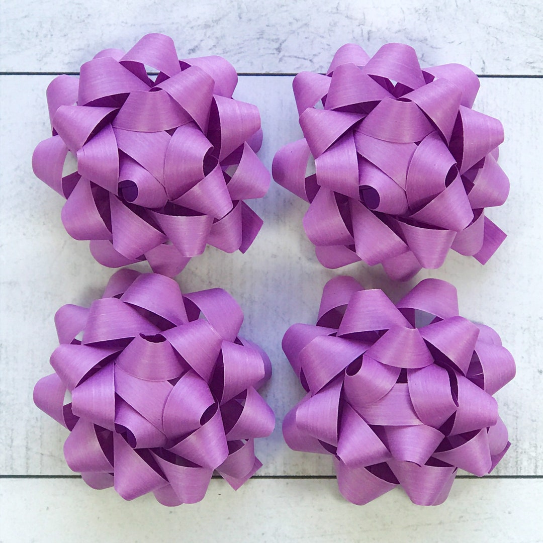 Lavender Cotton Bows 4 Pack for Presents and Gifts (sustainable, Eco ...