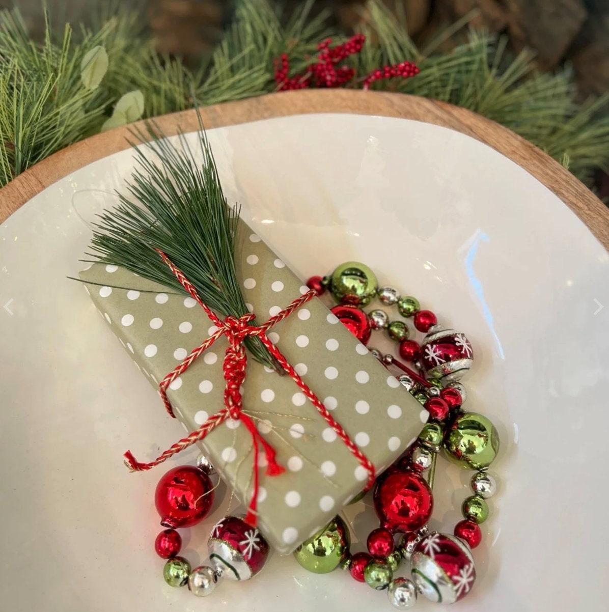 Green White Polka Dots Wrapping Paper Design sustainable - Etsy