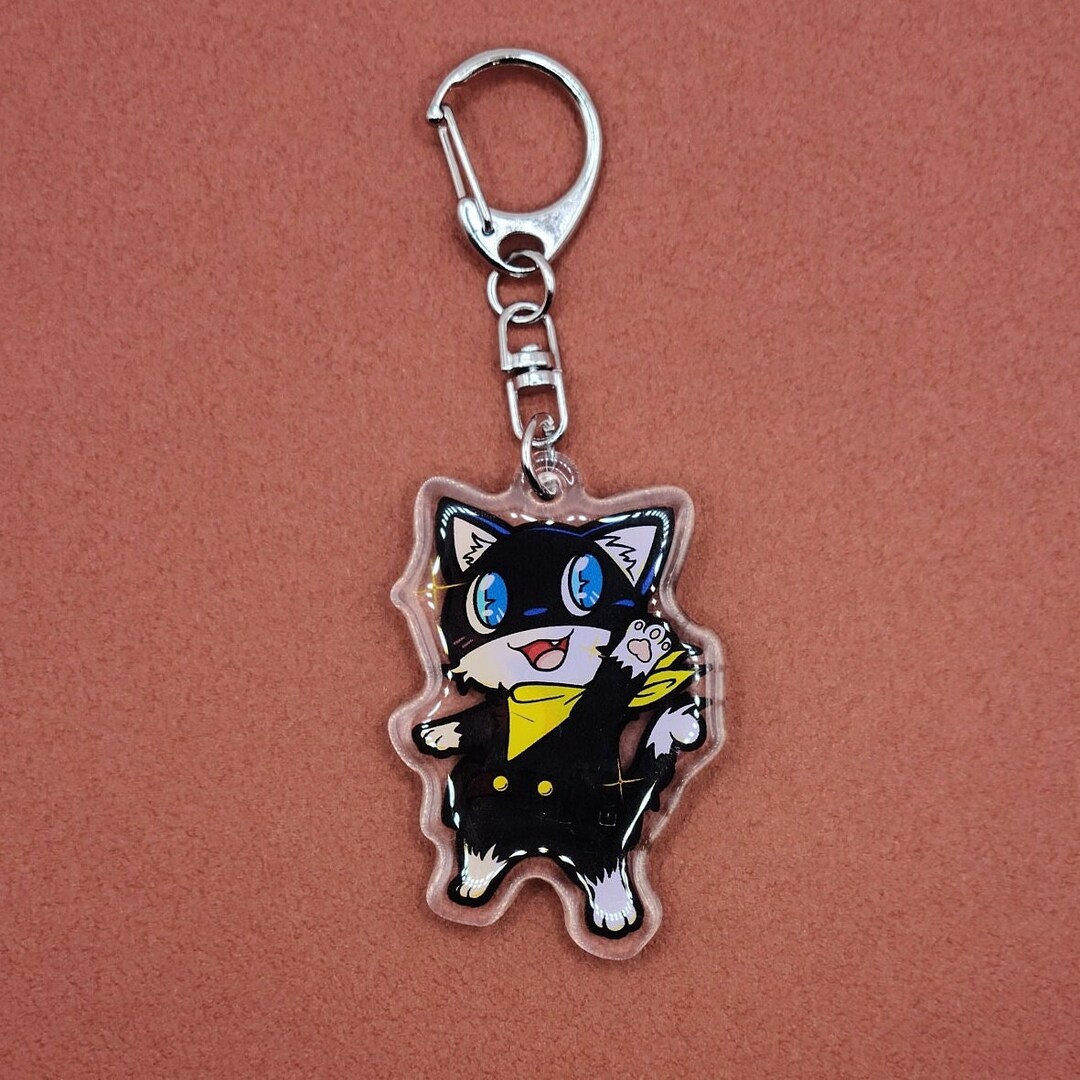 Persona 5 Morgana - Double-sided Acrylic Keychain (one Side Epoxy) - Etsy
