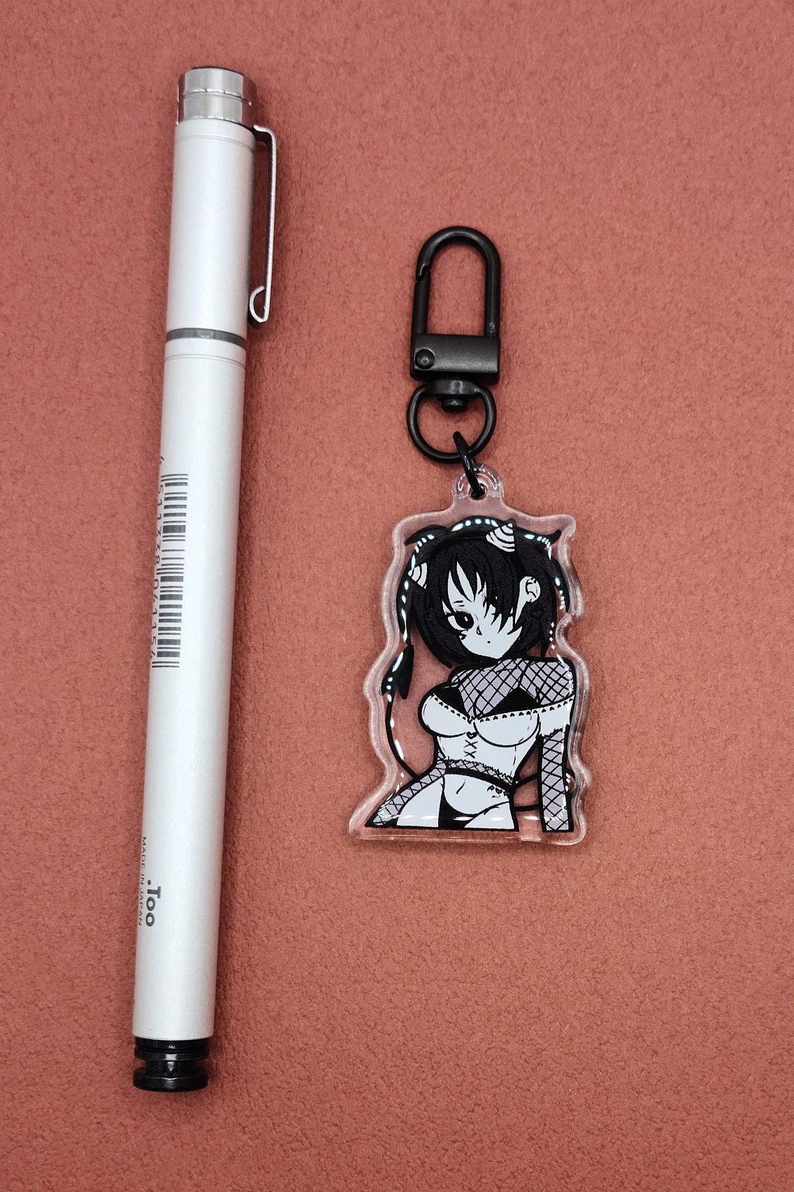 Kawaii Anime Demon Girl 2 double-sided Acrylic Keychain With 1 Side ...