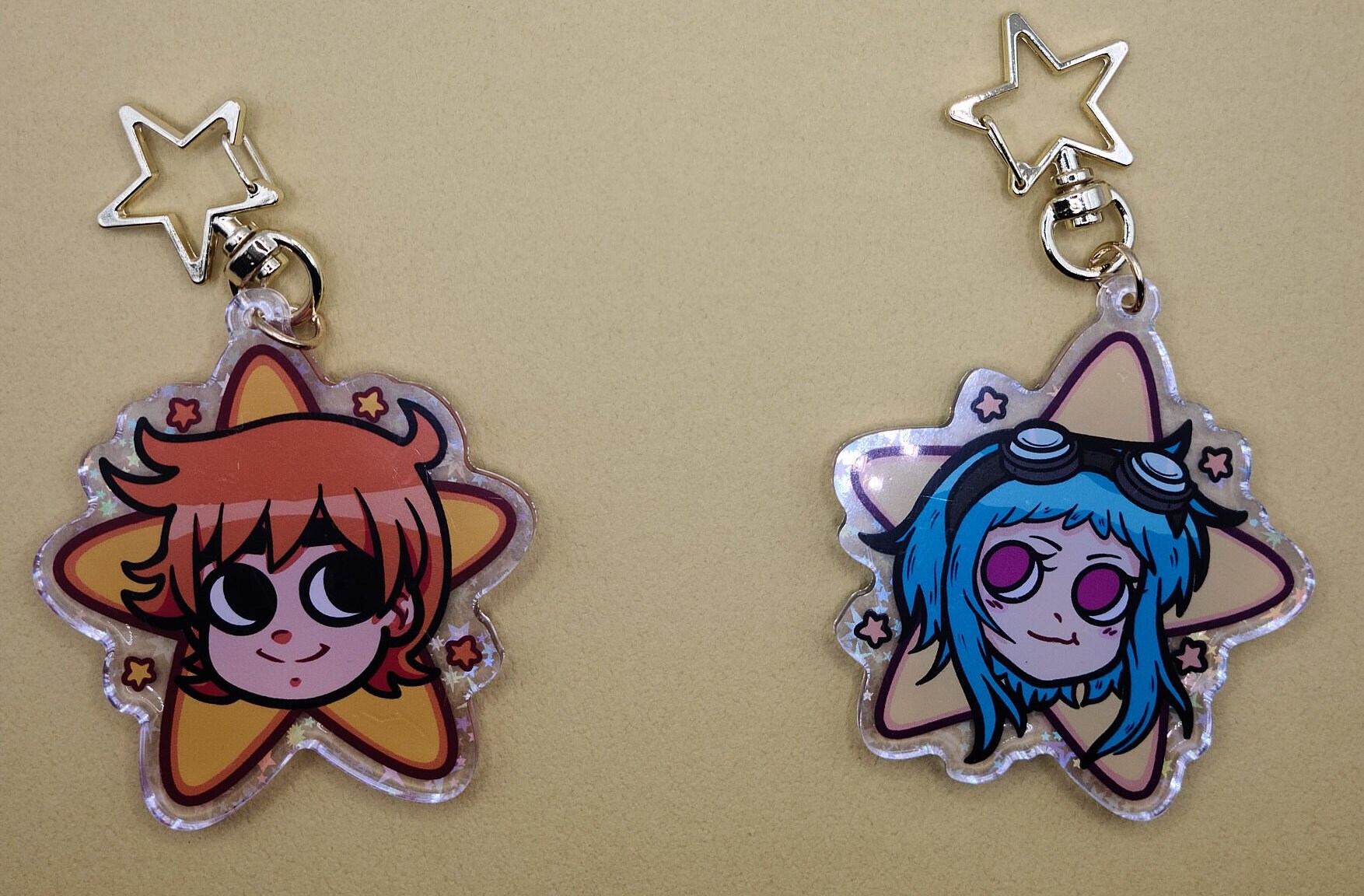 Ramona Flowers double Sided Acrylic Keychain One Side Holographic One ...