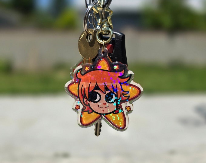 Scott Pilgrim Acrylic Keychain – Holographic Epoxy Star - Etsy