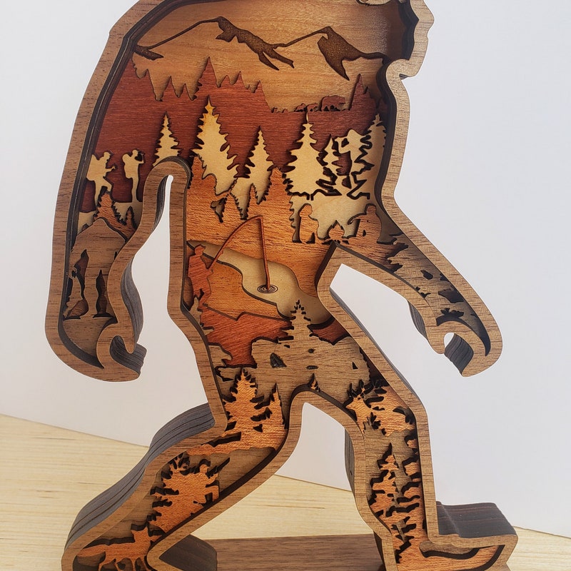 Layered Bigfoot Svg - Etsy