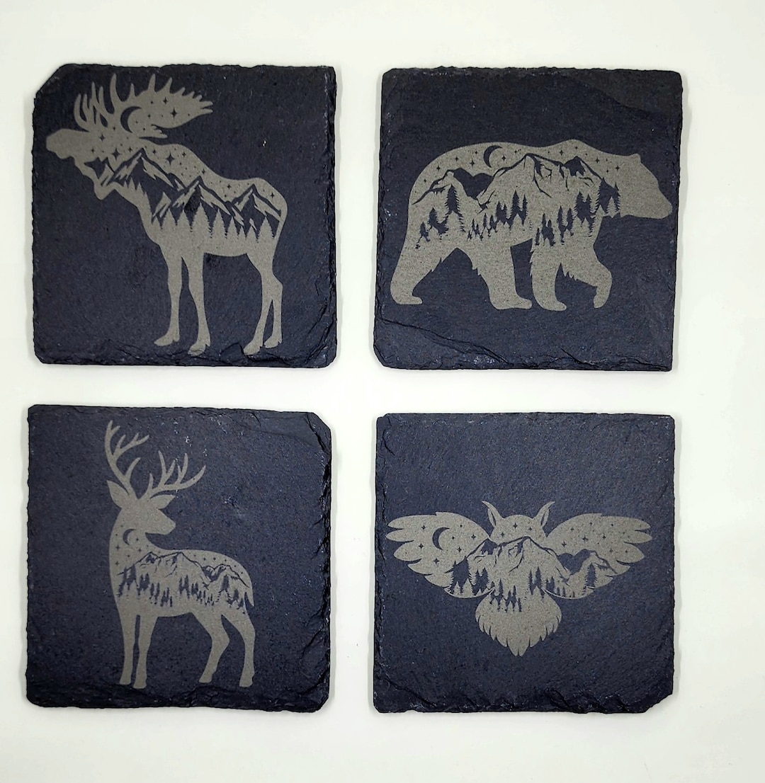 Slate Coasters - Etsy