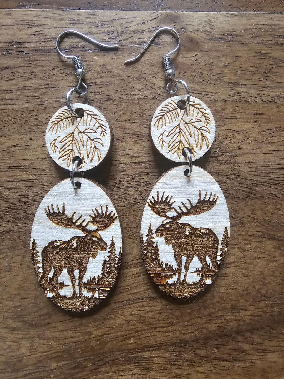 Moose Earrings - Etsy