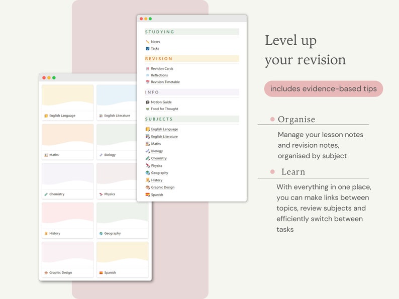 School Planner Notion Template Academic Planner, School Organiser ...