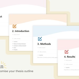 Research Project Planner Notion Template Dissertation Planner, Research ...