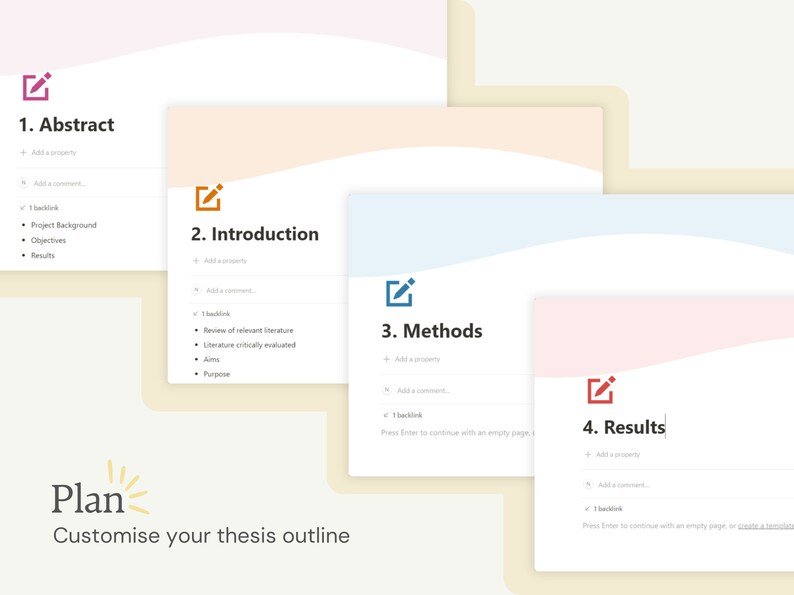Research Project Planner Notion Template Dissertation Planner, Research ...