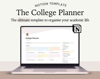 University Student Notion Template Academic Planner, Uni Organiser ...