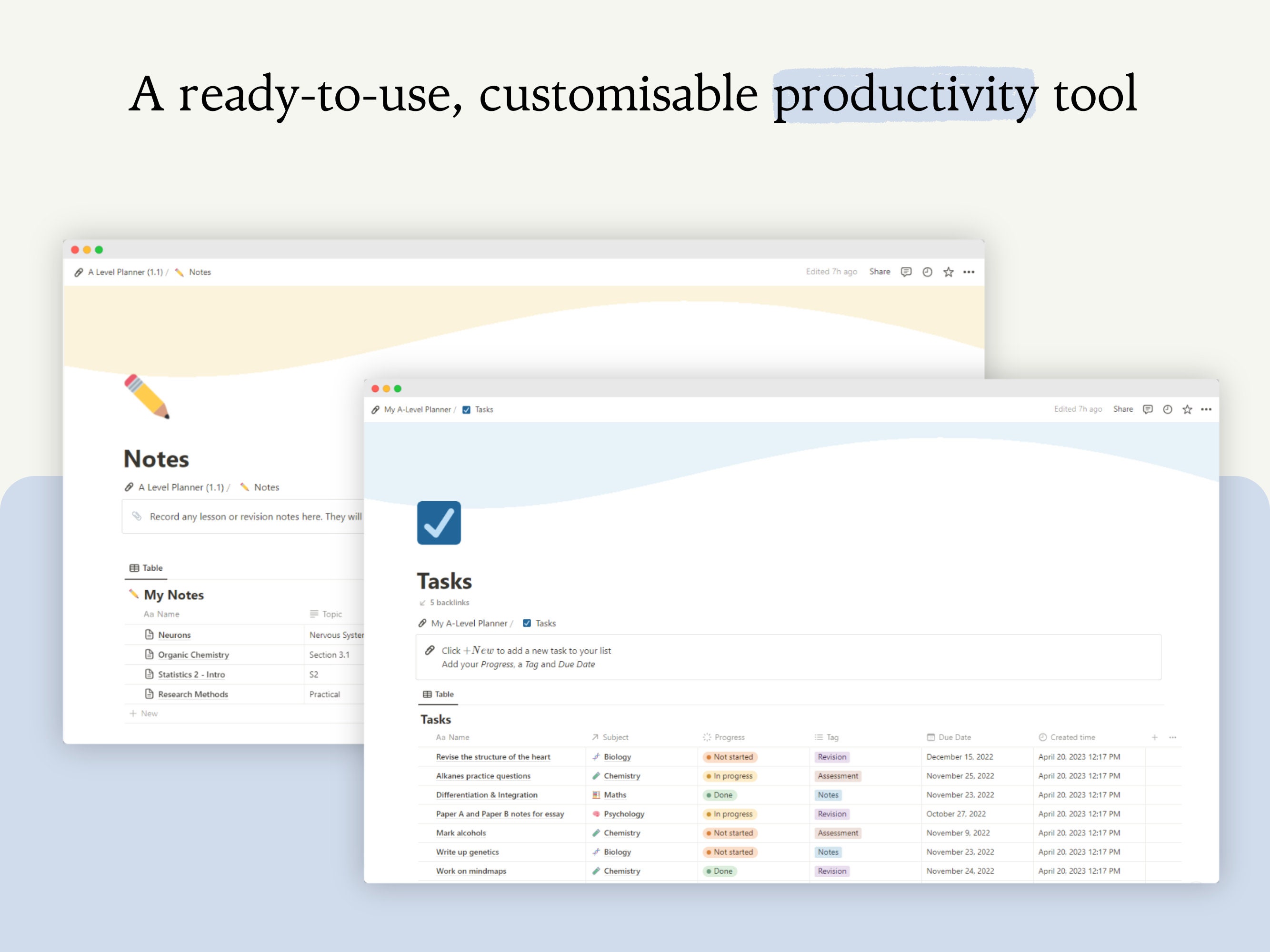University Student Notion Template Academic Planner, Uni Organiser ...