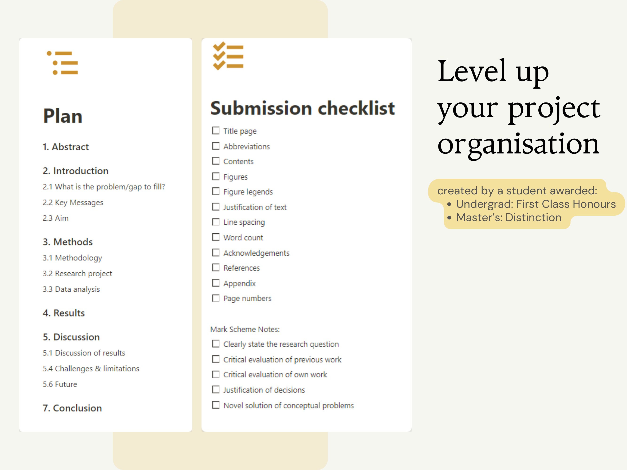 Thesis Planner Notion Template Dissertation Planner - Etsy