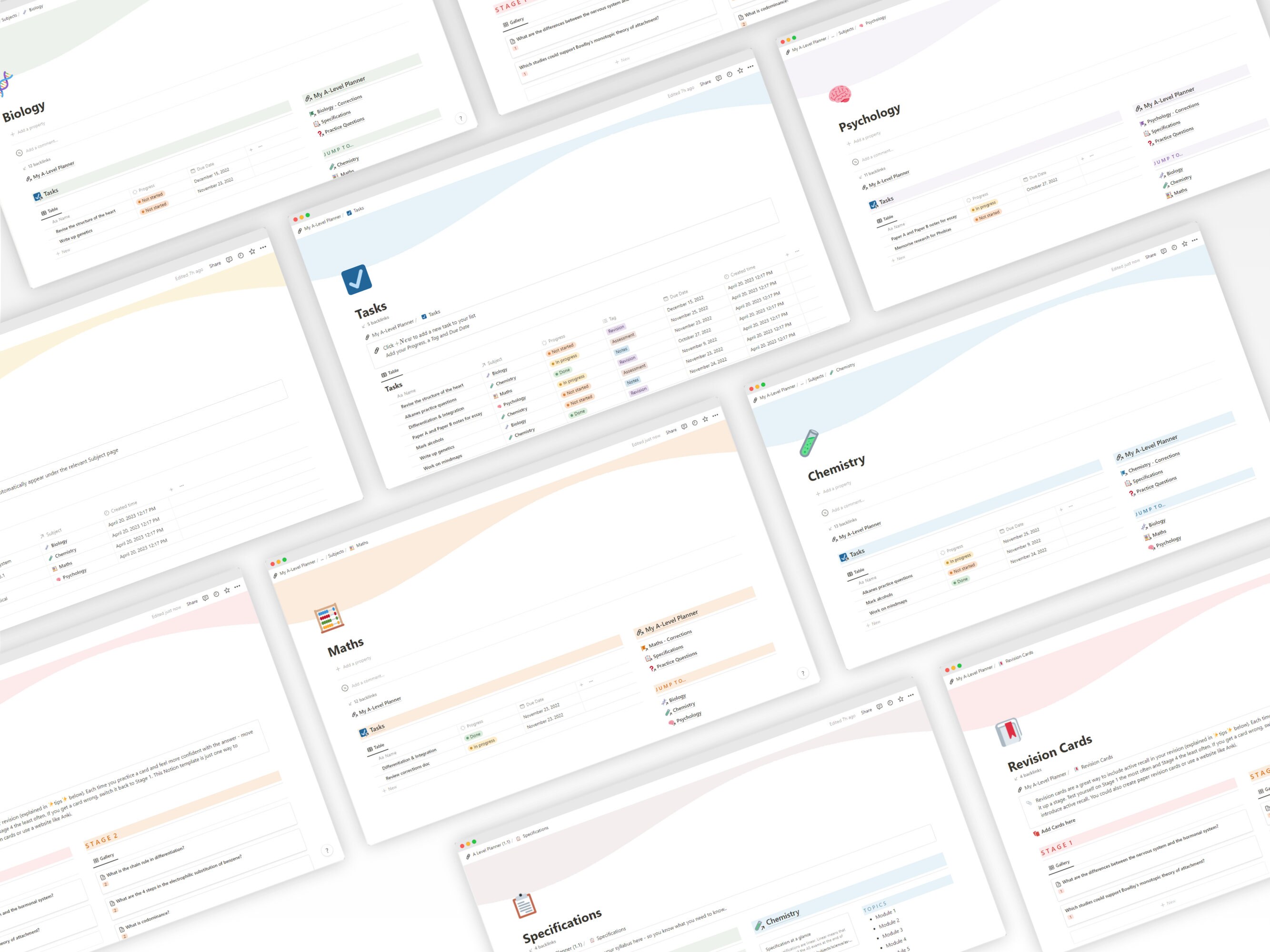A Level Student Notion Template Academic Planner, Sixth Form Organiser ...