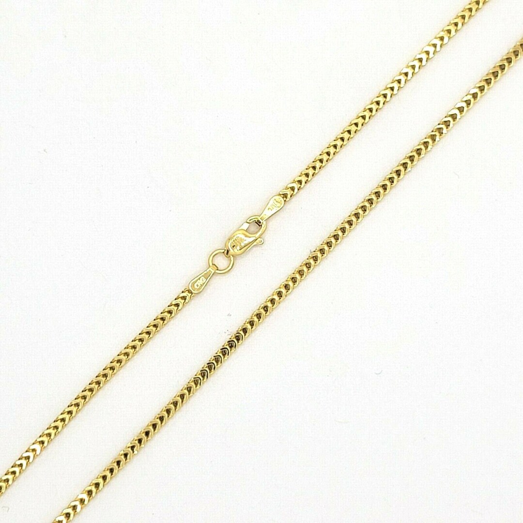 10k Yellow Gold 2MM Franco Chain Necklace 16" 18" 20" 22" 24" - Etsy