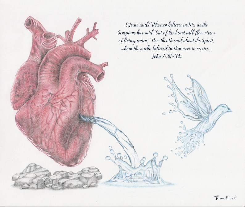 Rivers of Living Water [john 7:38-39a] - Etsy