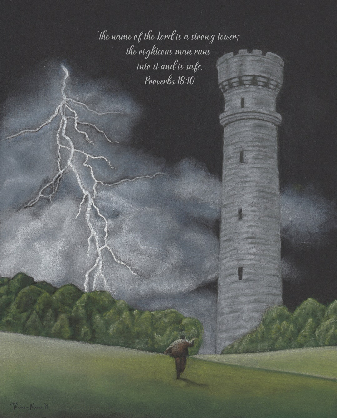 Proverbs 18:10 - the Lord is a Strong Tower - Etsy