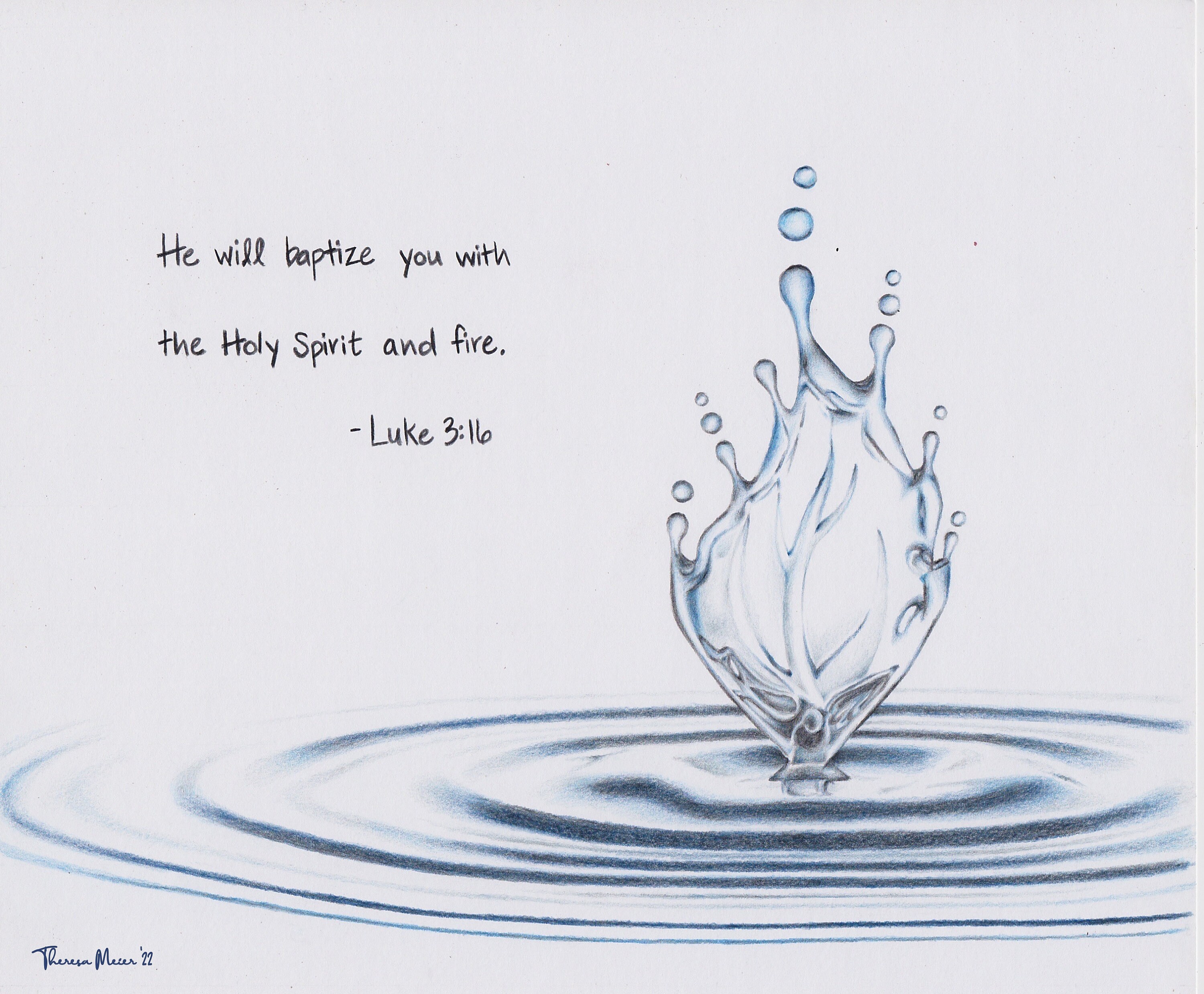 Baptized With the Holy Spirit and Fire (luke 3:16) - Etsy