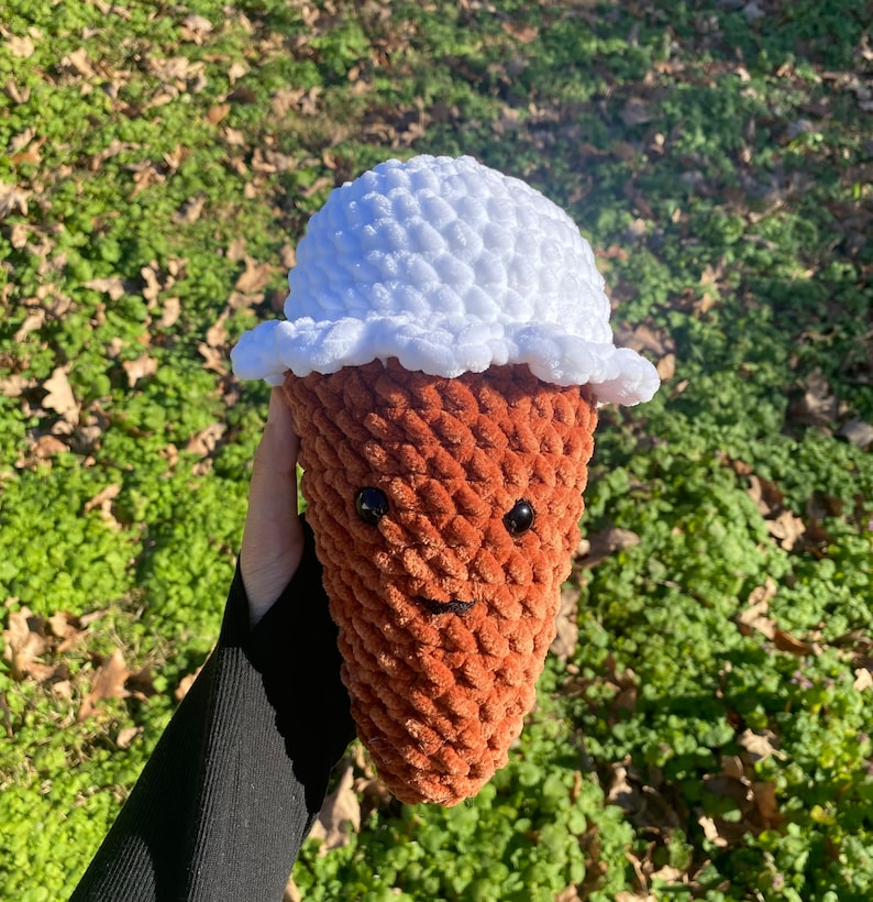 Crochet Ice Cream Plushie | Handmade Ice Cream Plushie in Many Colors ...