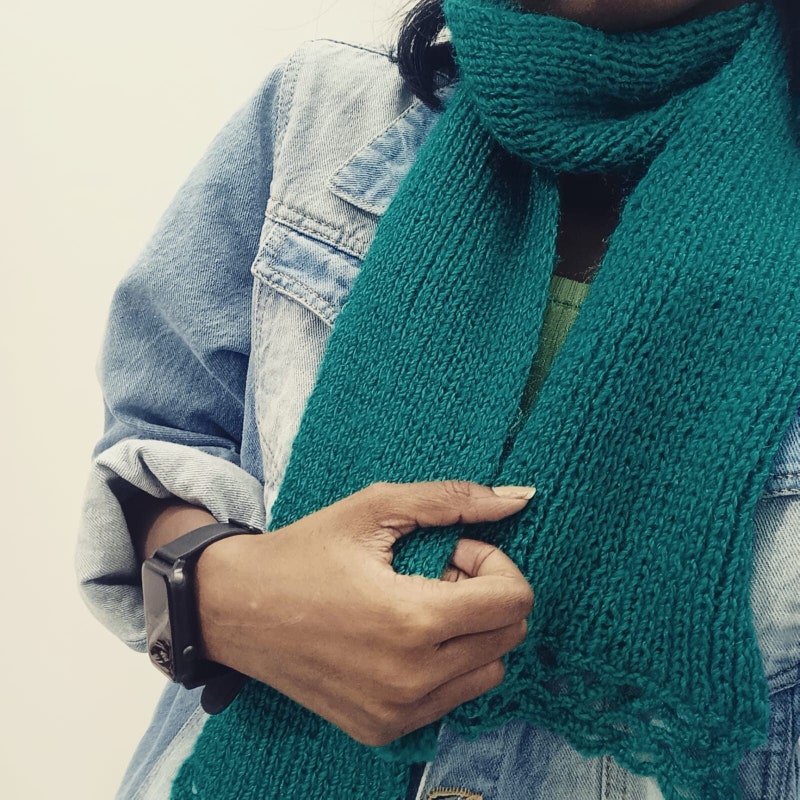 Knitted Muffler - Etsy