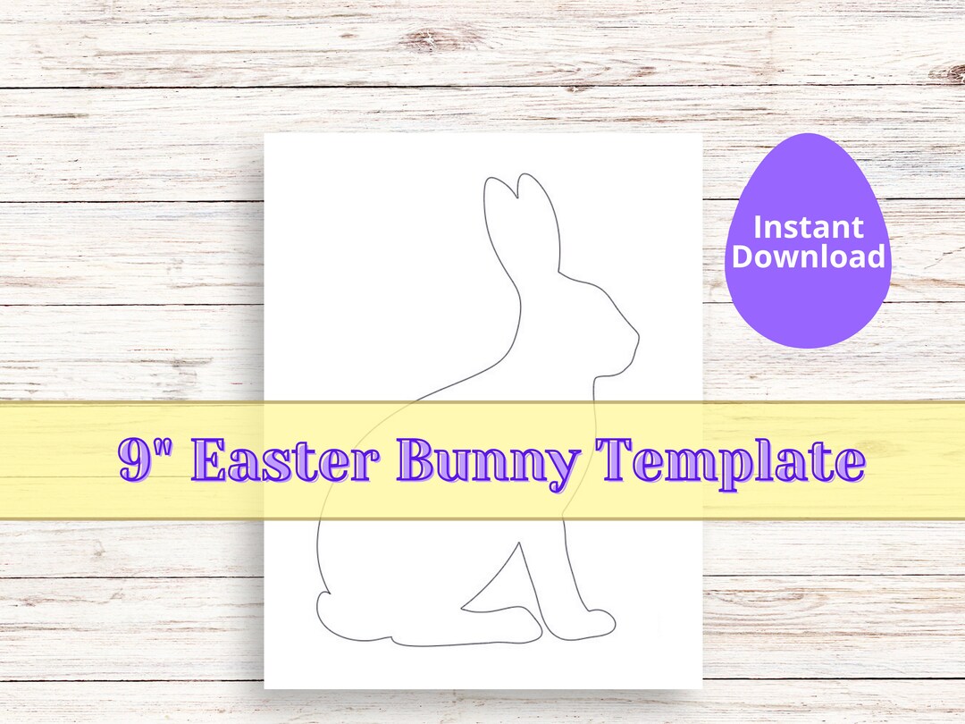 Easter Bunny Coloring Page for Kids Coloring Page, Bunny Silhouette ...