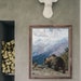 Printable Wilderness Landscape Scenery With Mountains, Trees, and a ...
