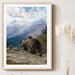 Printable Wilderness Landscape Scenery With Mountains, Trees, and a ...