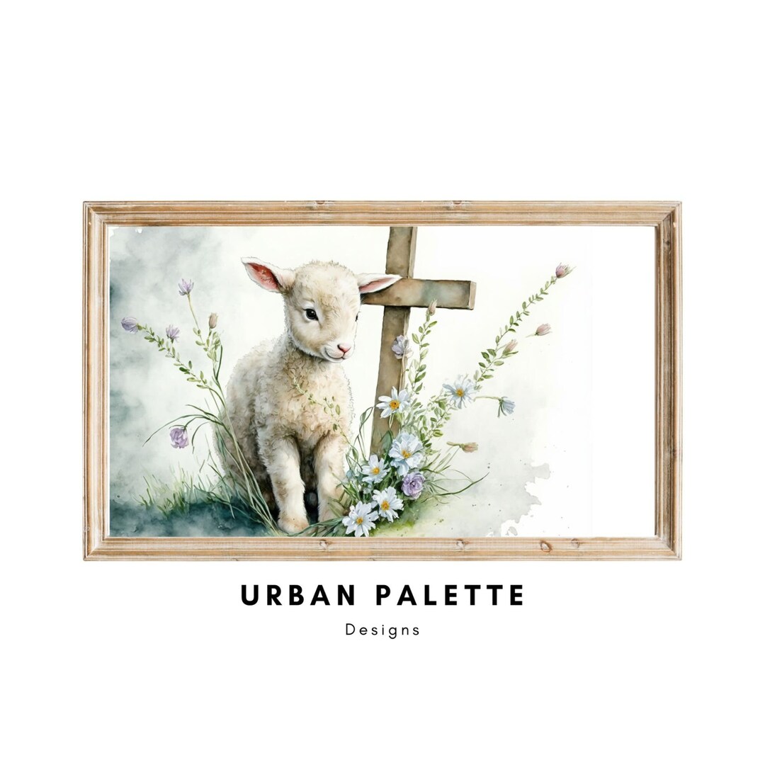 Samsung Frame TV Art Easter, Religious Art, Christian Art, Lamb of God ...