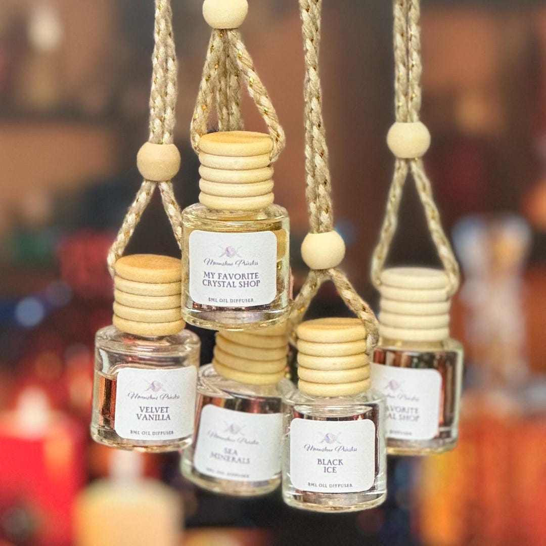 Hanging Car Diffuser: Aromatherapy Air Freshener, Luxury Scents (8ml ...