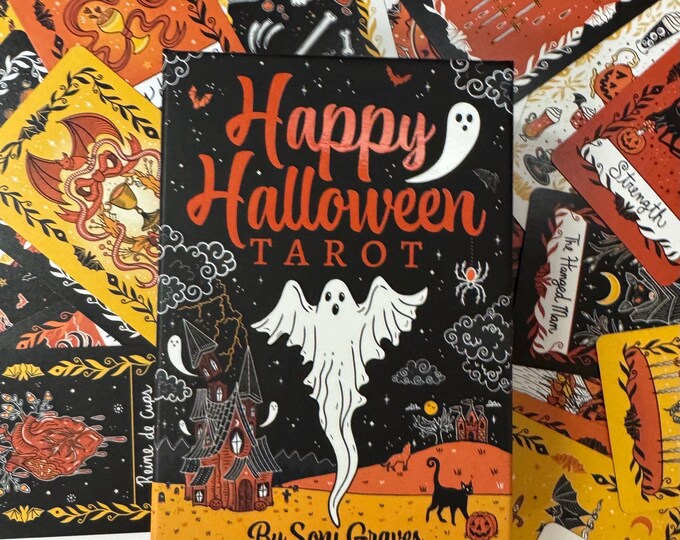 Halloween Tarot Deck Cards Set Oracle Card Booklet Divination Magick ...