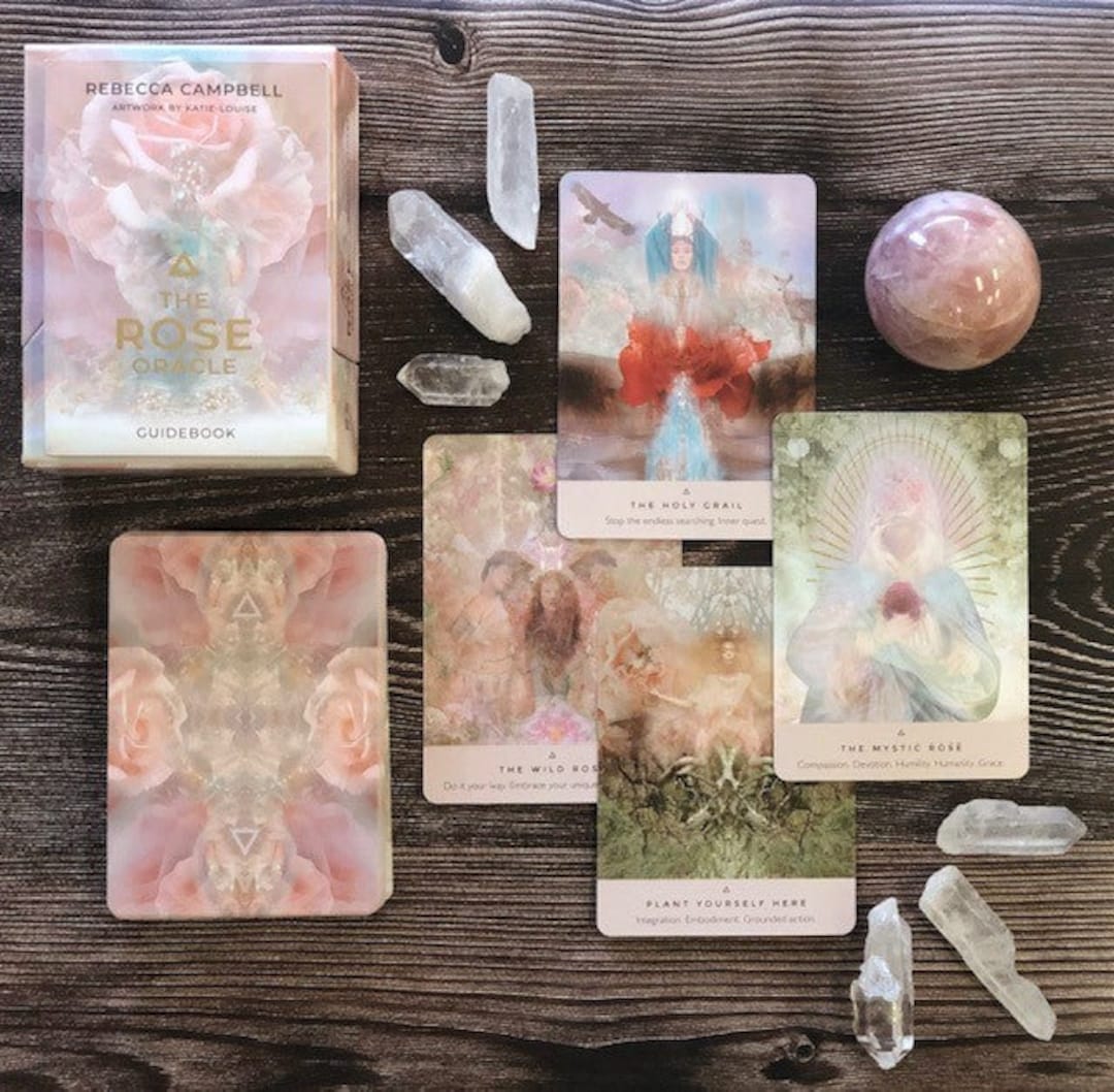 The Rose Oracle Cards With Guidebook - Etsy