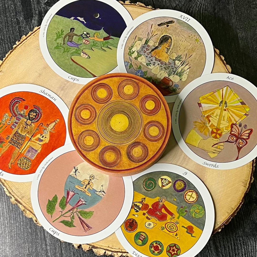 Motherpeace Round Tarot Deck and Mini Guidebook - Etsy