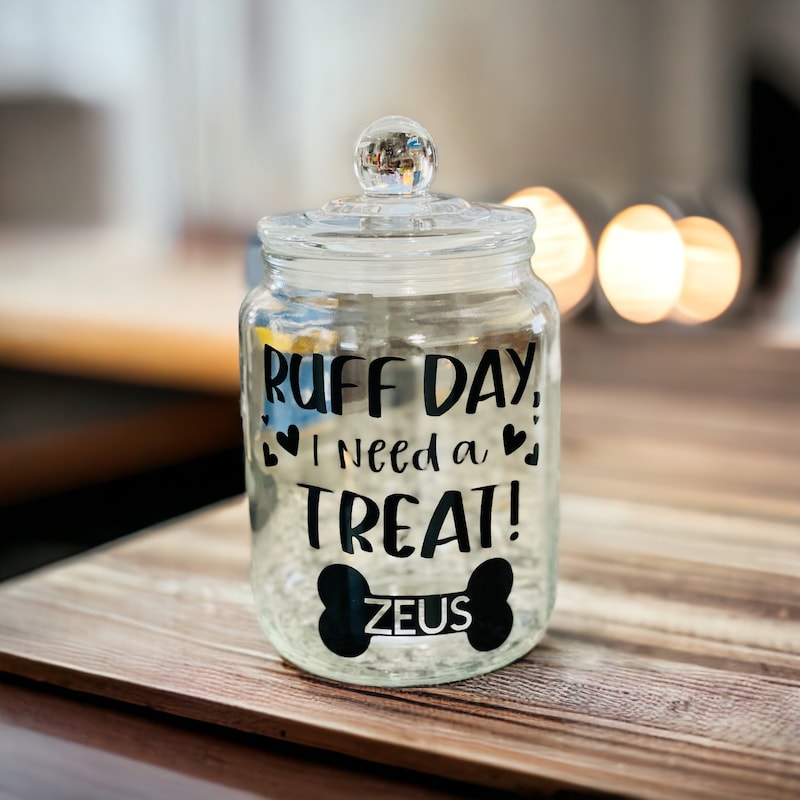 Pet Treat Jar - Etsy