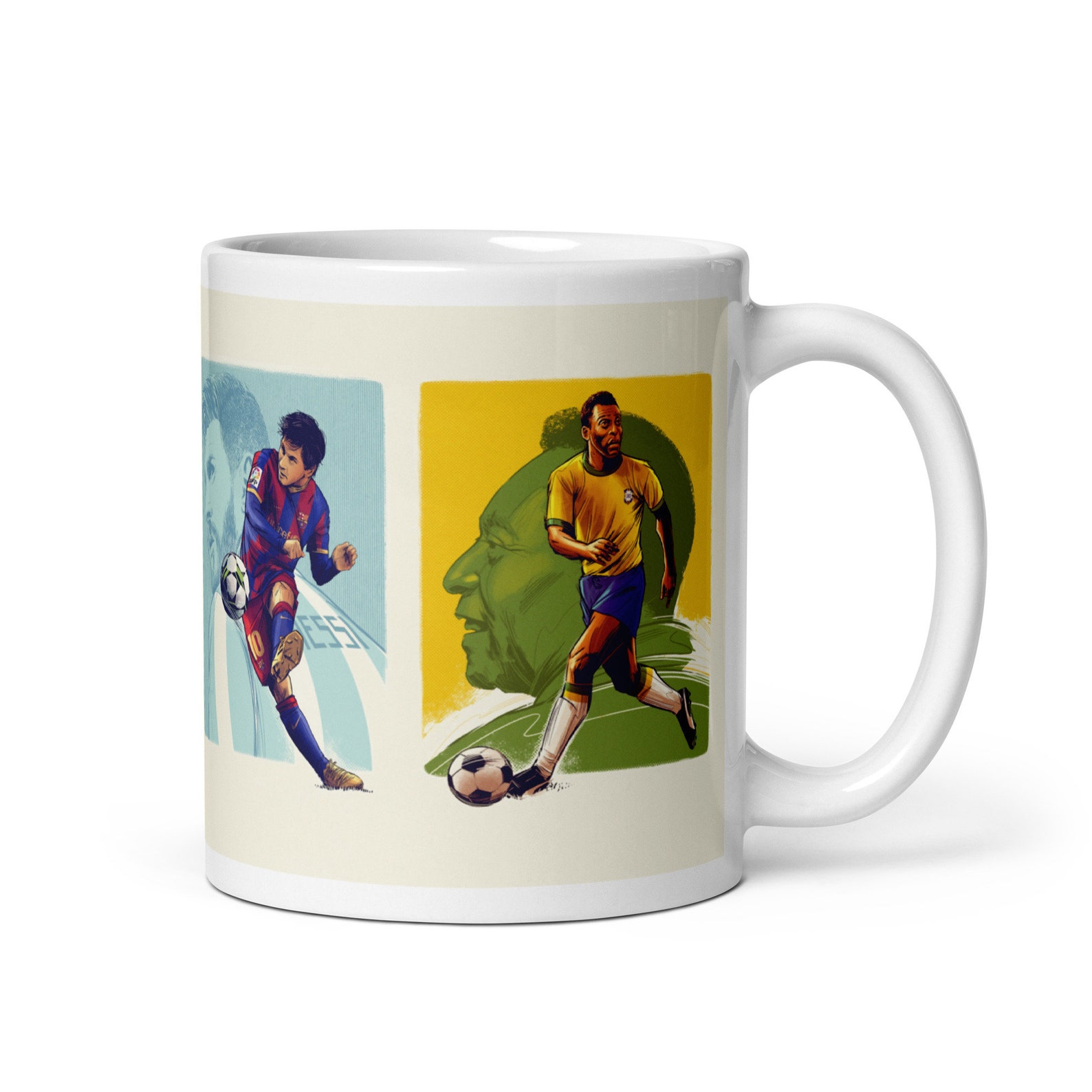 Ronaldo Mug Maradona Mug Pele Mug Messi Mug SALE NOW Unique Detailed ...