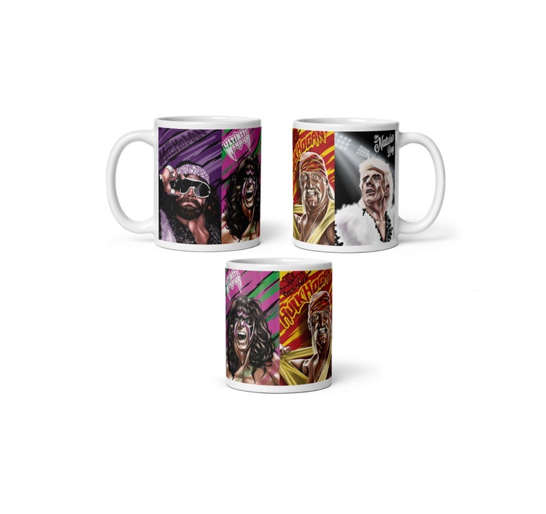 Wrestling Legends Mug Limited Stock Hulk Hogan Ric Flair Macho Man ...