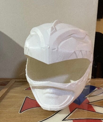 RAW 3D Print of MMPR Green Ranger DIY Helmet Kit - Etsy