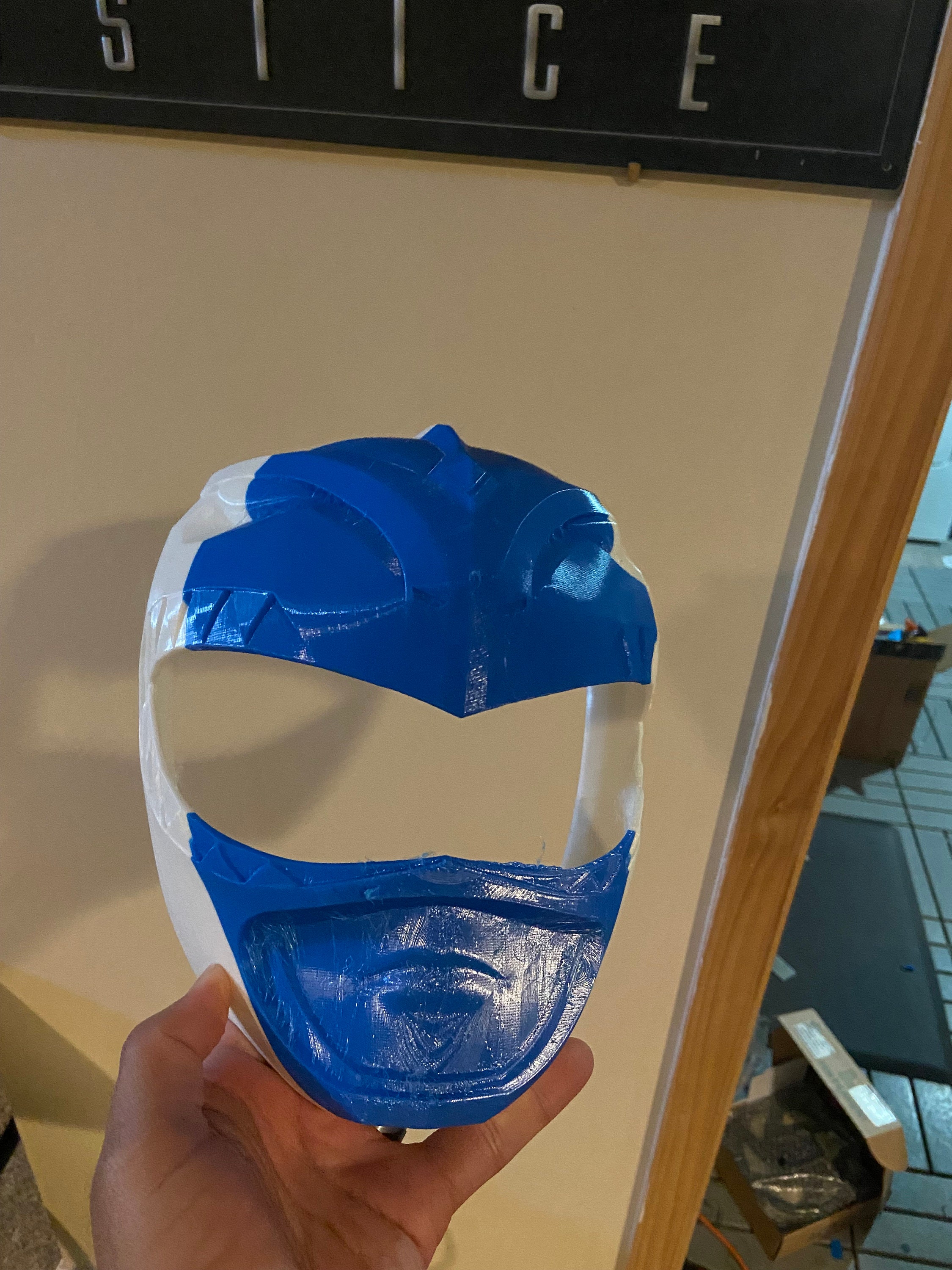 RAW 3D Print of MMPR Green Ranger DIY Helmet Kit - Etsy