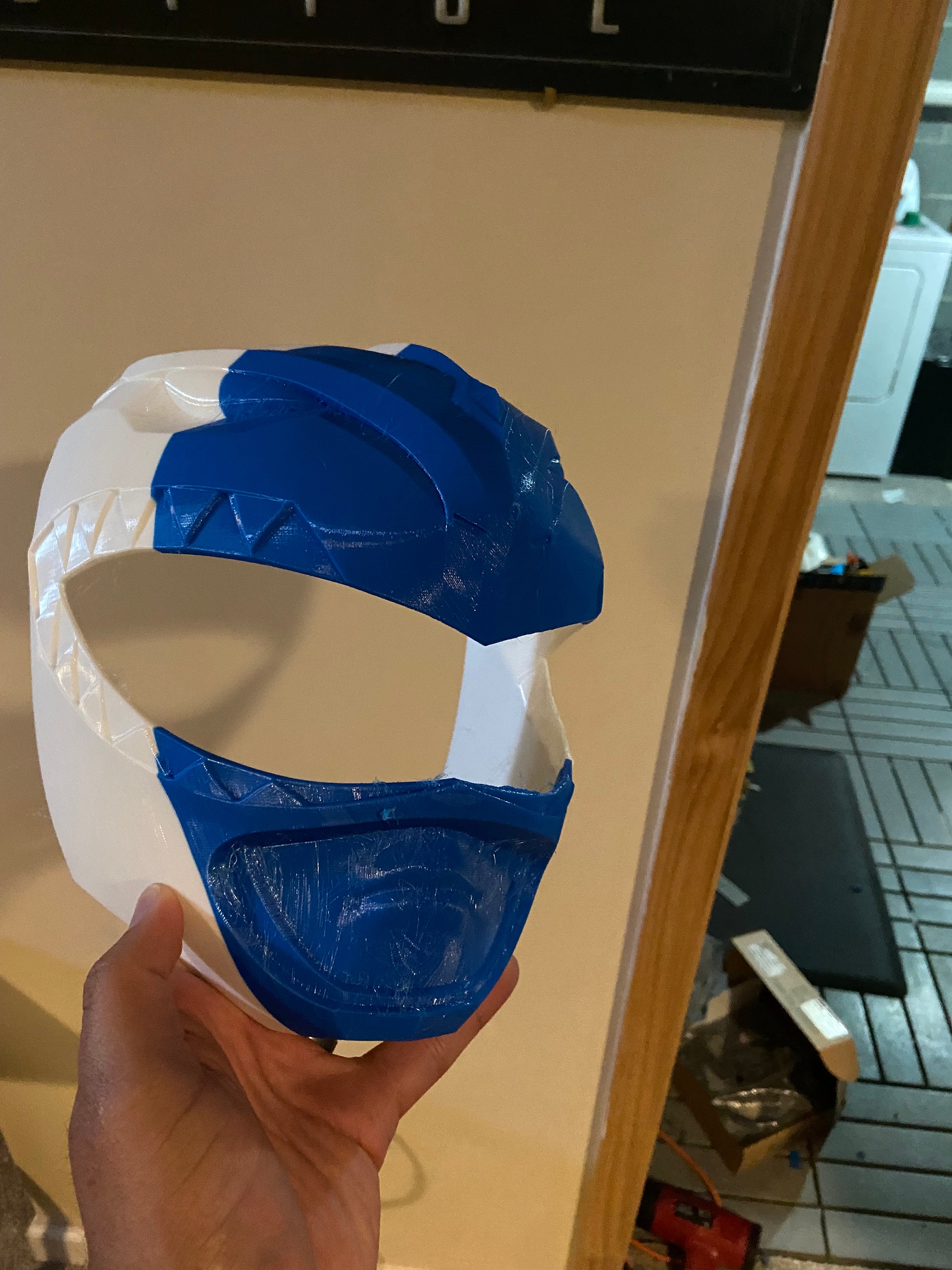 RAW 3D Print of MMPR Green Ranger DIY Helmet Kit - Etsy
