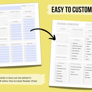 Homeschool Daily Lesson Tracker and Chores Chart - Etsy