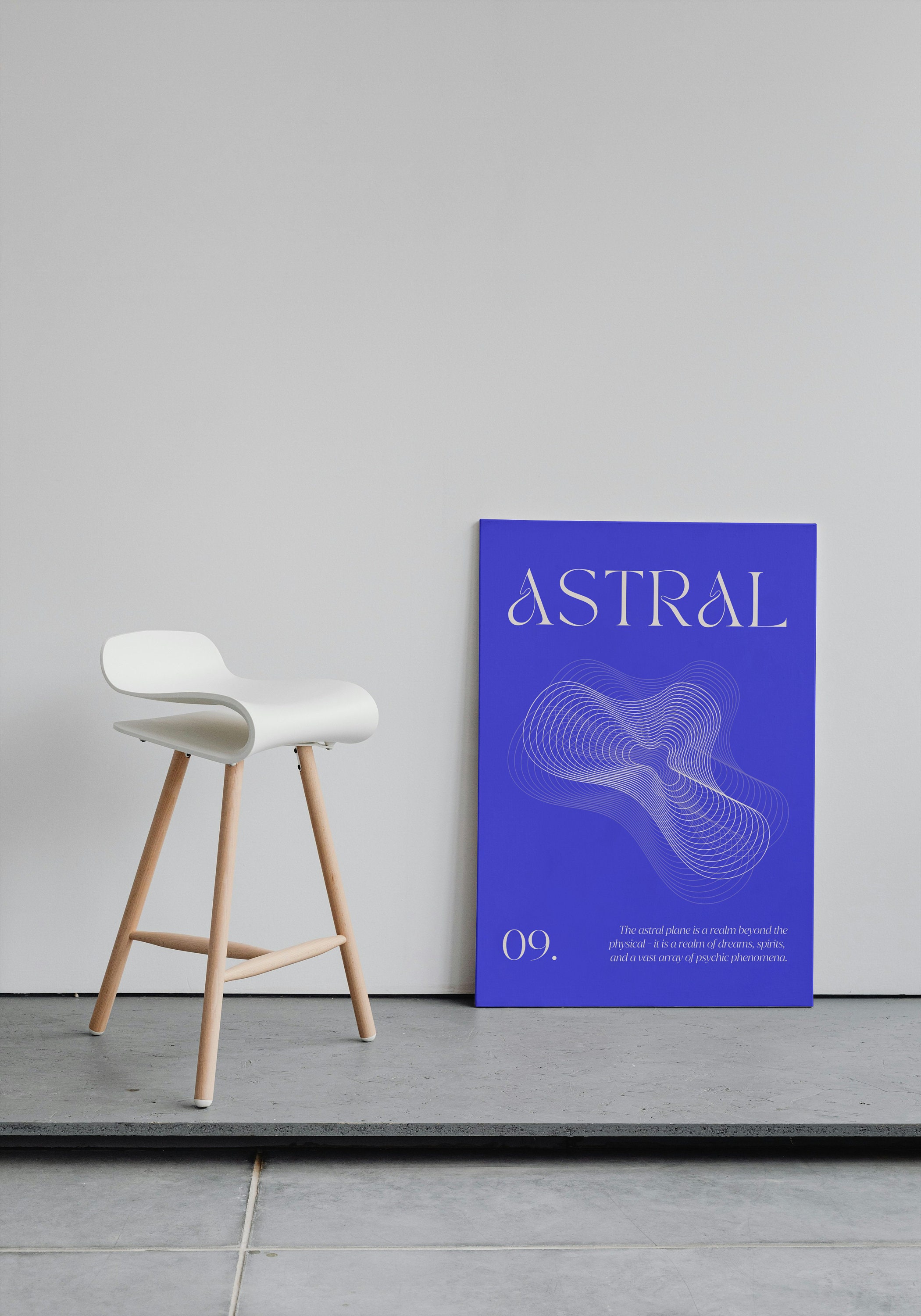 Wall Art for Men Masculine Art for Bachelor Pad Blue Poster Modern and ...