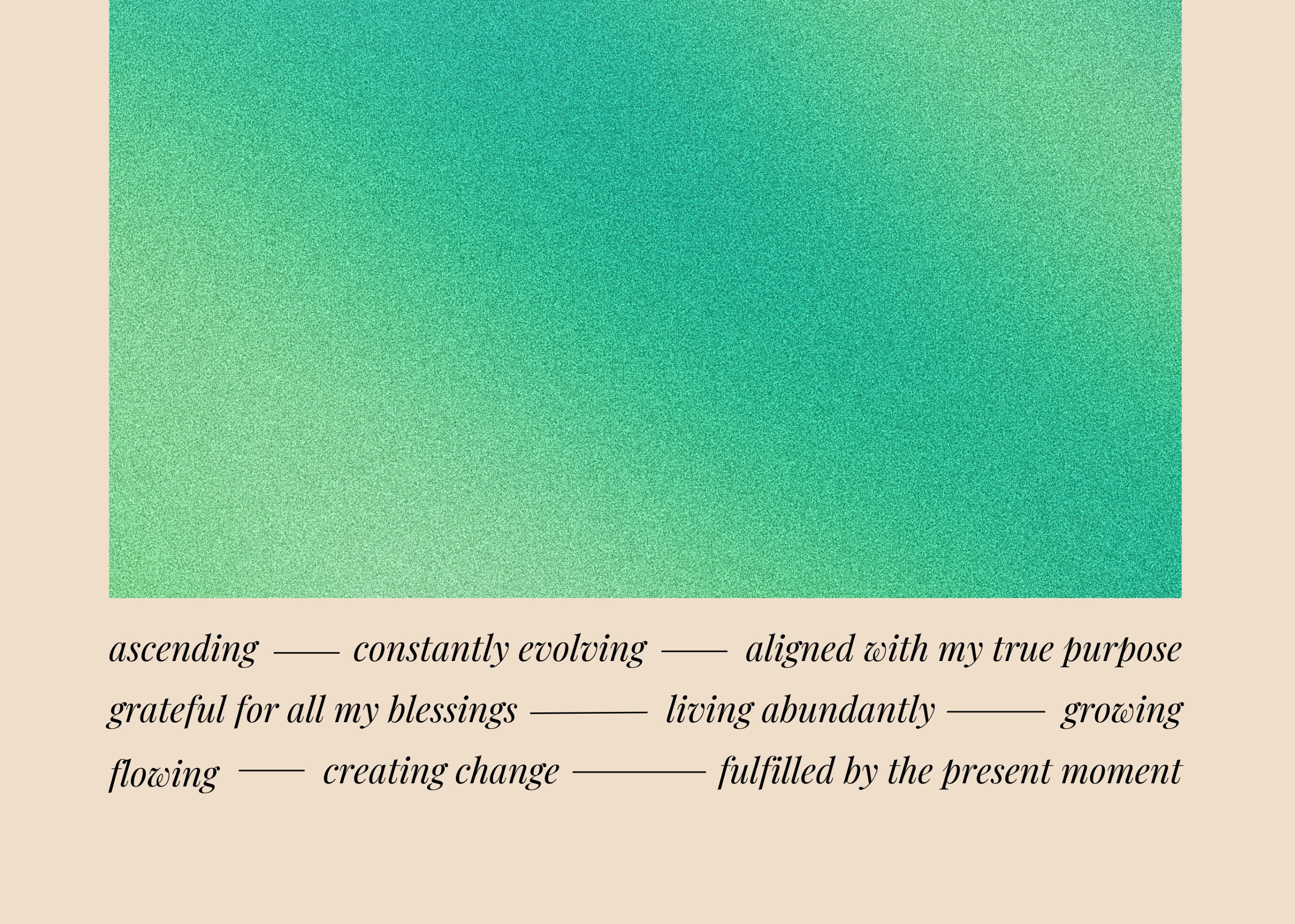 Positive Affirmation Poster Aesthetic Art Print Green Wall Art ...