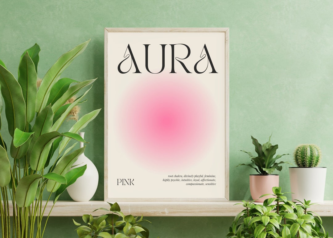 Pastel Aura Poster Angel Aura Wall Art Spiritual Art Affirmation Wall ...