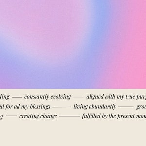 Affirmation Poster Pastel Aesthetic Art Print Positive Affirmation Wall ...