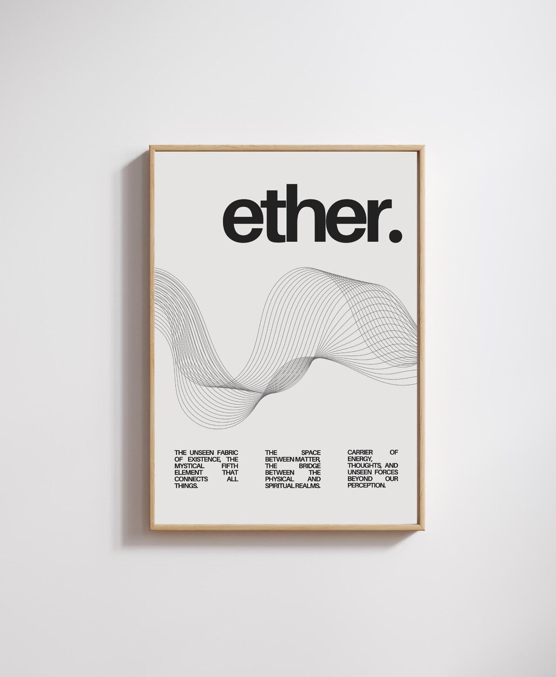 Wall Art for Men Philosophy Print Masculine Decor Bachelor Pad Art ...