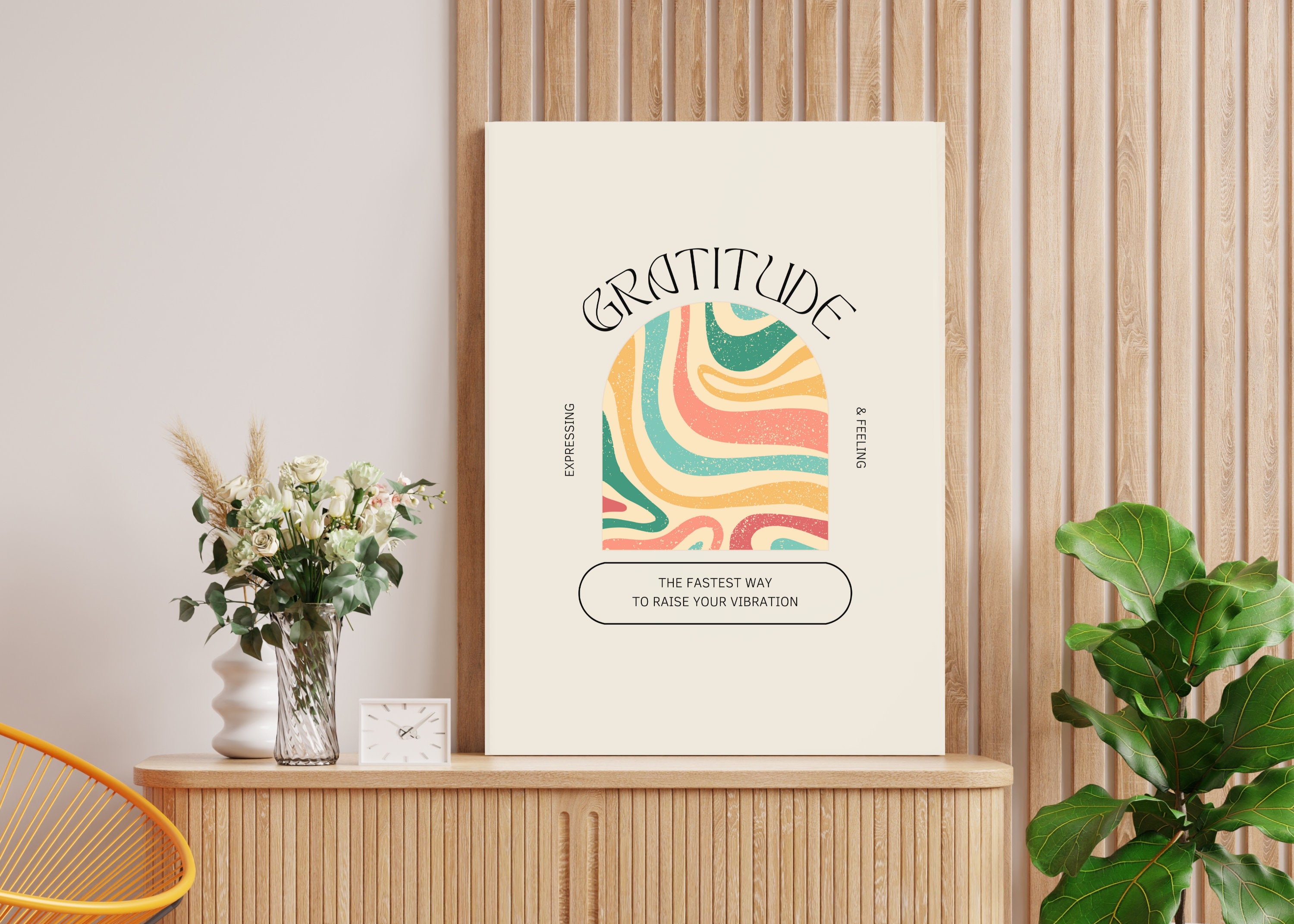 Gratitude Poster Affirmation Art Spiritual Wall Art Spiritual Quote ...
