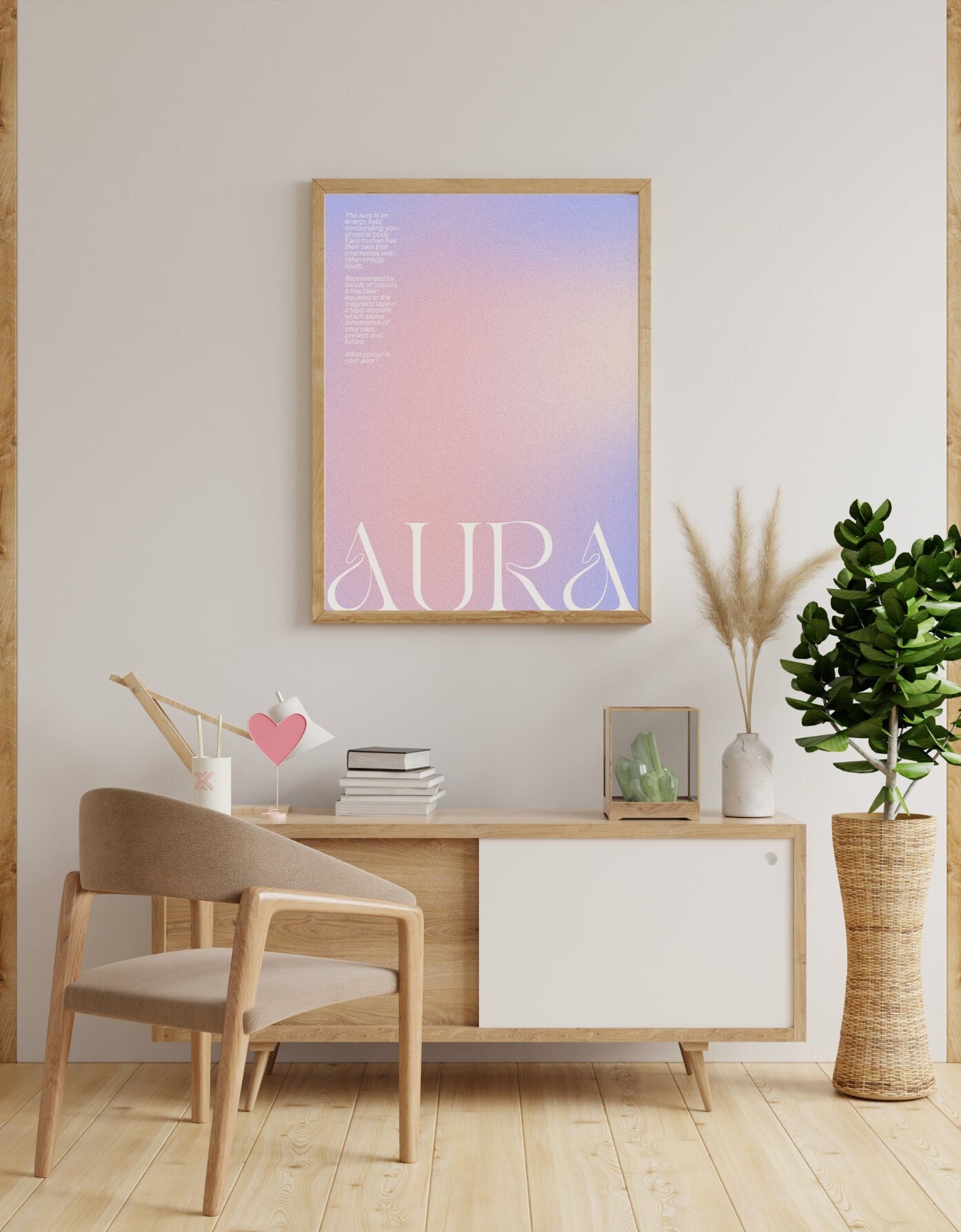 Aura Poster Aura Wall Art Gradient Art Print Spiritual Poster Aura Art ...