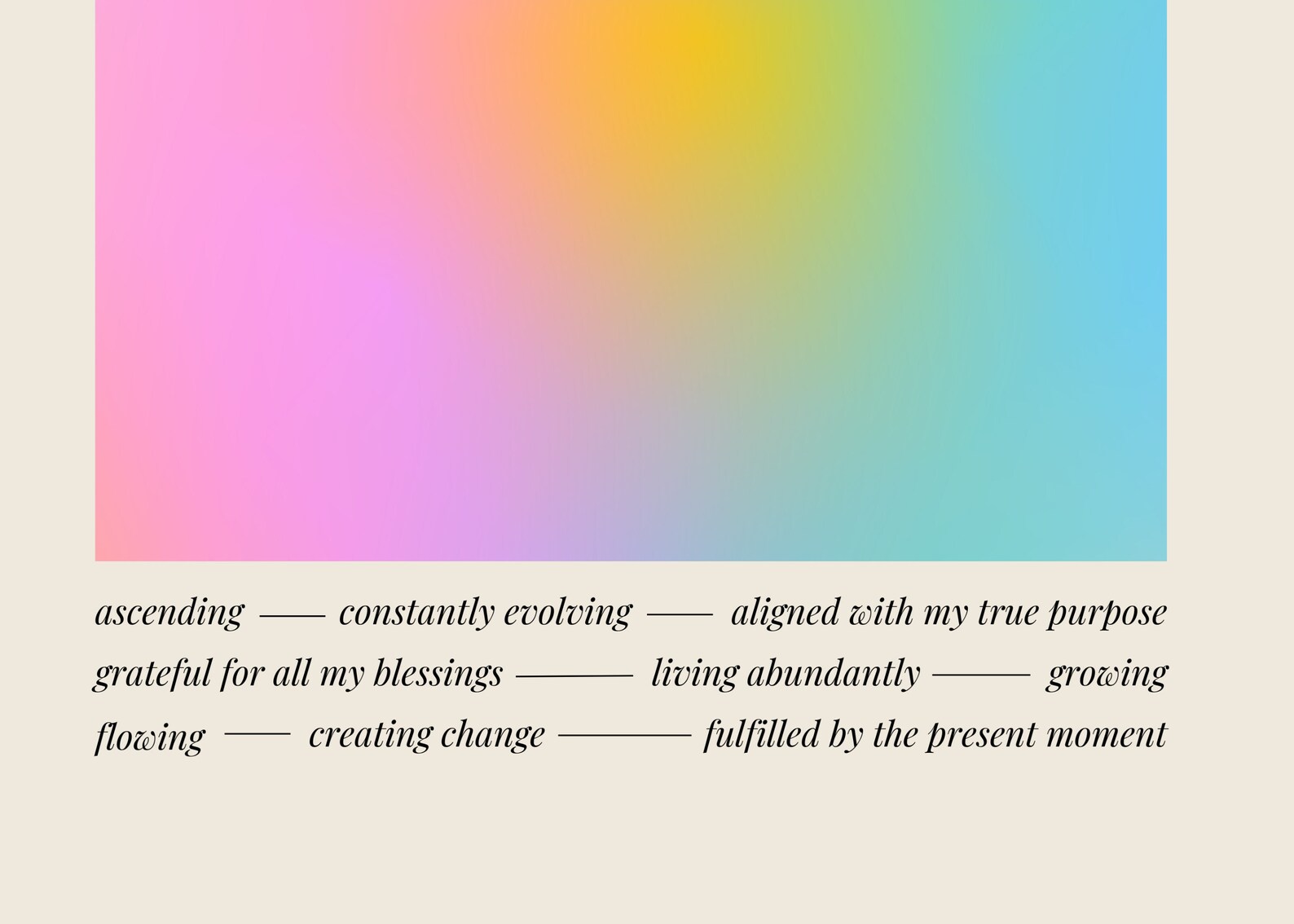 I Am Affirmations Art Print, Pastel Aura, Retro Font (digital Download ...