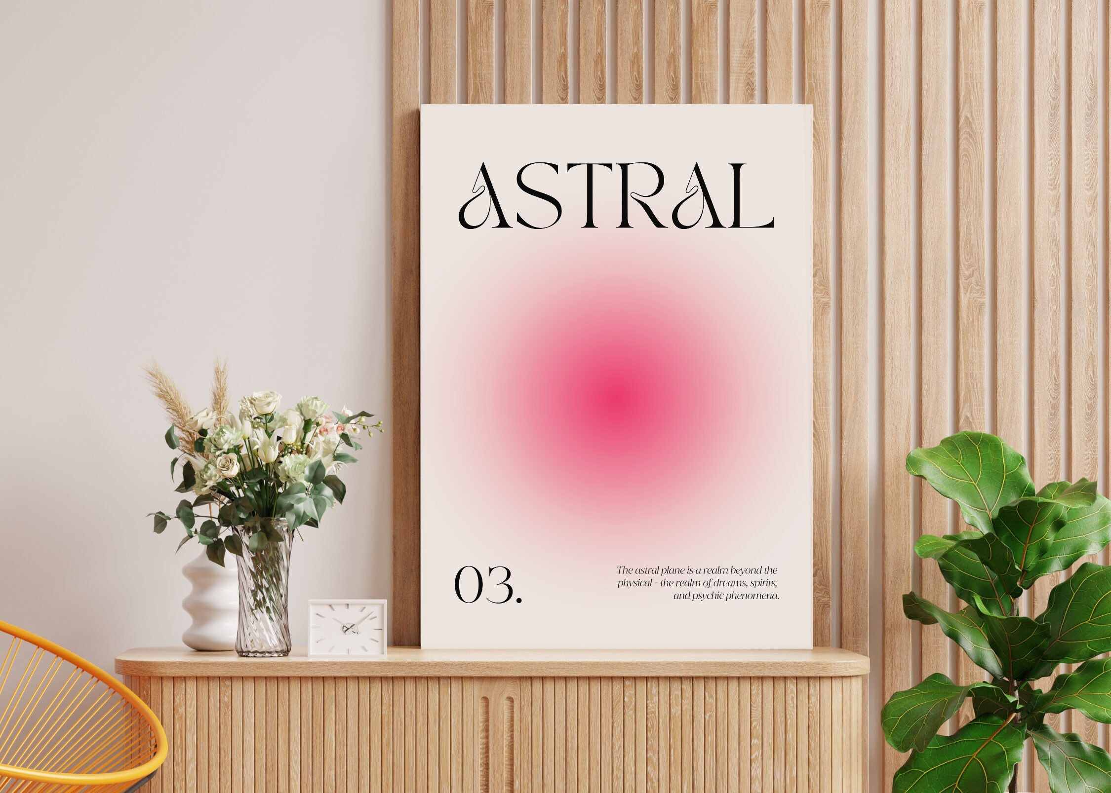 Aura Poster Angel Aura Art Print Pink Aura Wall Art Spiritual Wall Art ...