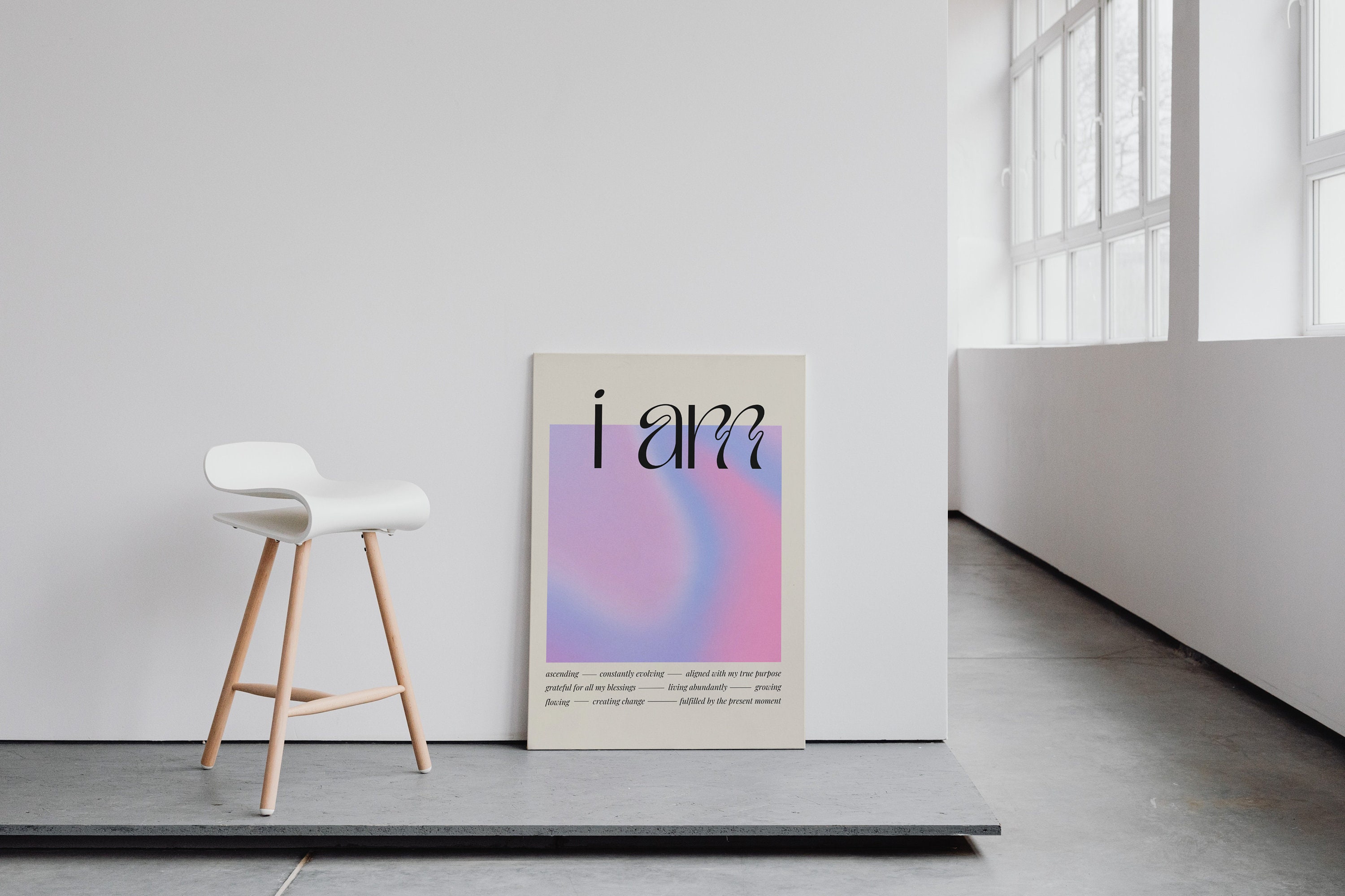 Affirmation Poster Pastel Aesthetic Art Print Positive Affirmation Wall ...